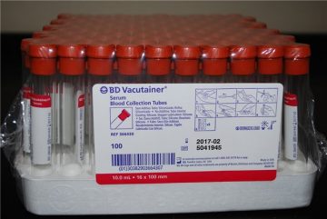 Tube, Vacutainer, Red, Silicone coated, 10ml – AFNS Stores