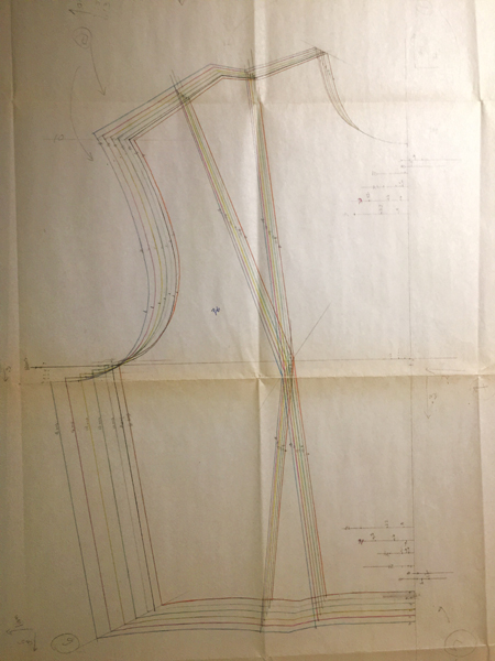Bodice Pattern Grading - Anne Lambert Clothing and Textiles Collection